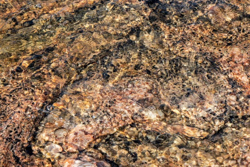 Clear Water Over the Rocks on Georgian Bay Stock Image - Image of ...