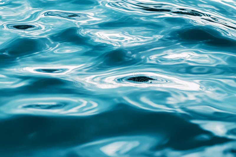 Clear Water Ripples on a Calm Surface, Reflecting Soft Sunlight. the ...