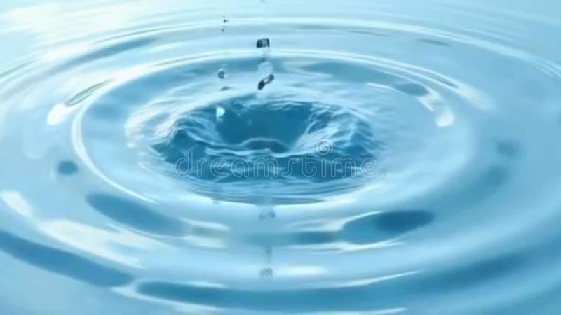 Clear Water Ripples in Slow Motion Stock Video - Video of splash ...