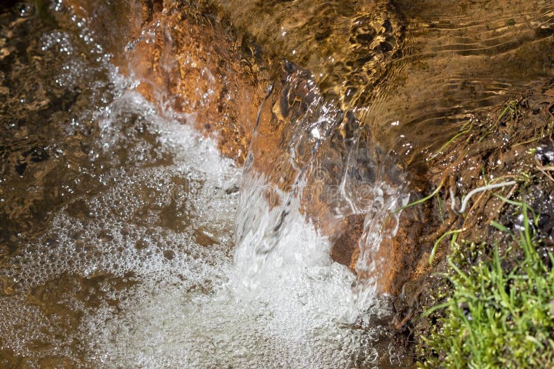 Water Running Out of Industrial Pipe into a Lake, Finland Stock Photo ...