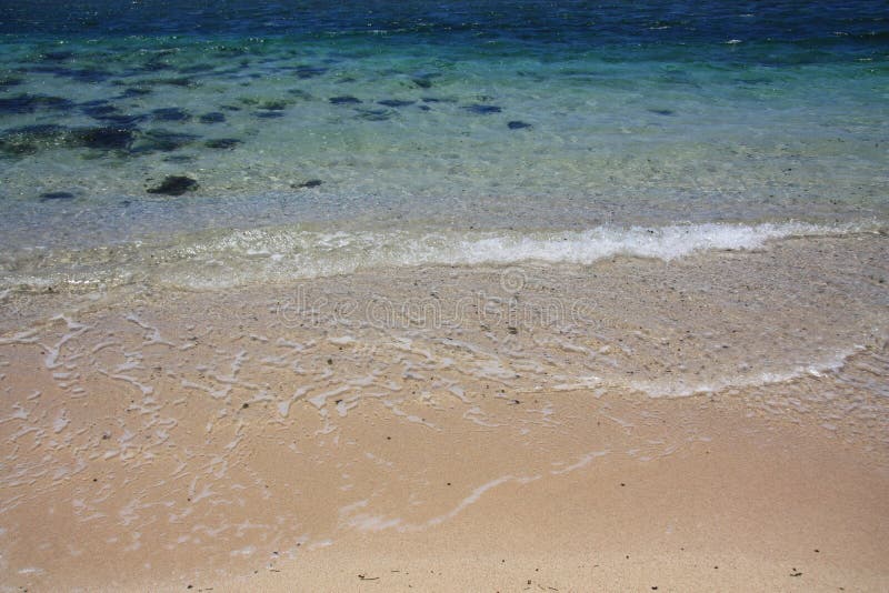 Clear water at the shore stock image. Image of detail - 63432463