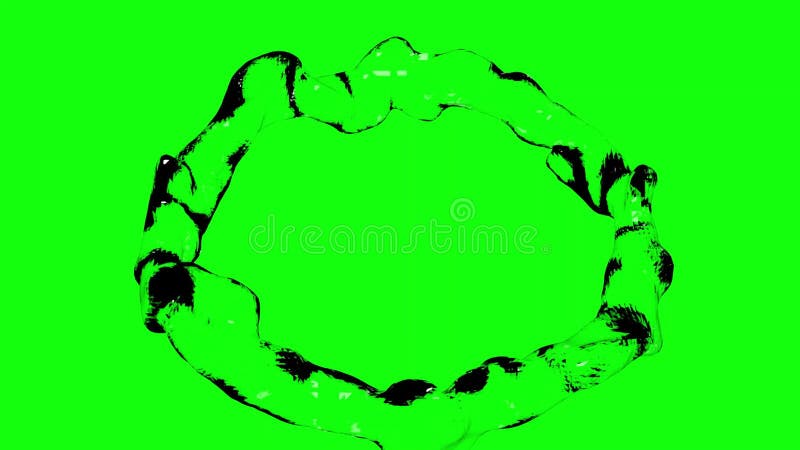 Clear Water Splashing Circle on Green Screen Matte Stock Video - Video ...