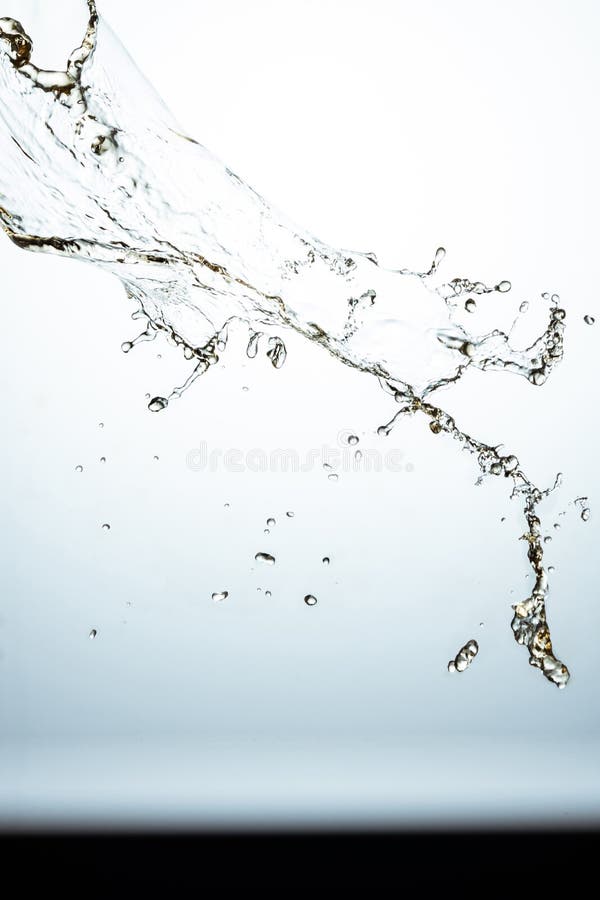 Clear Water Splashing in the Light Background Stock Image - Image of ...