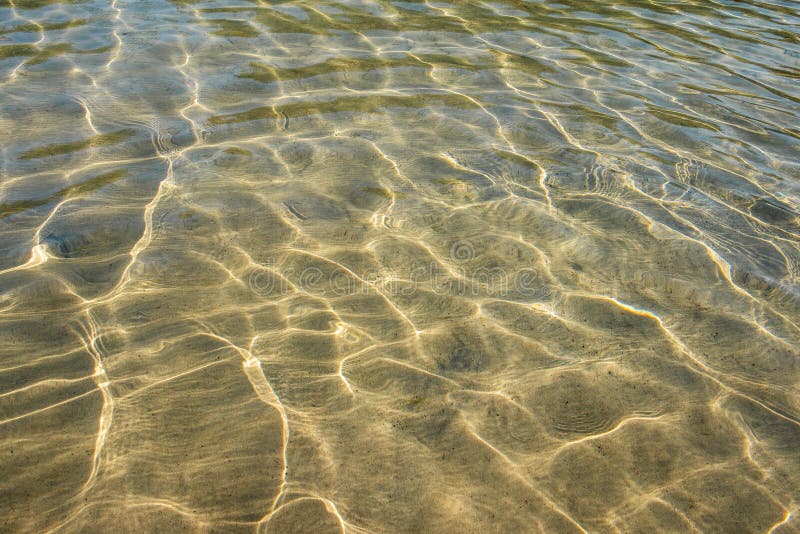 A Clear Water Surface on a Sunny Day. Crystal Clear Water Texture Stock ...