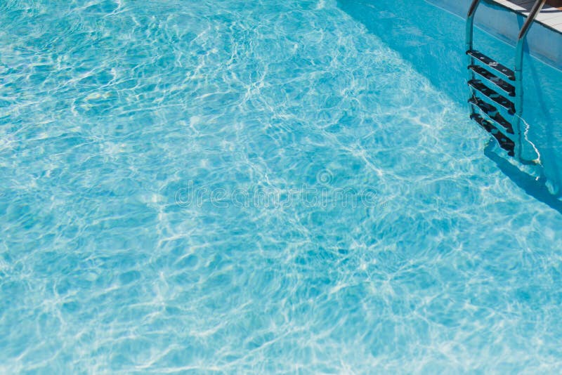 Clear Water in the Swimming Pool Blue Bright Stock Image - Image of ...