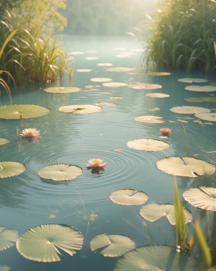 Clear Water Transformation in a Healthy Ecosystem Stock Photo - Image ...