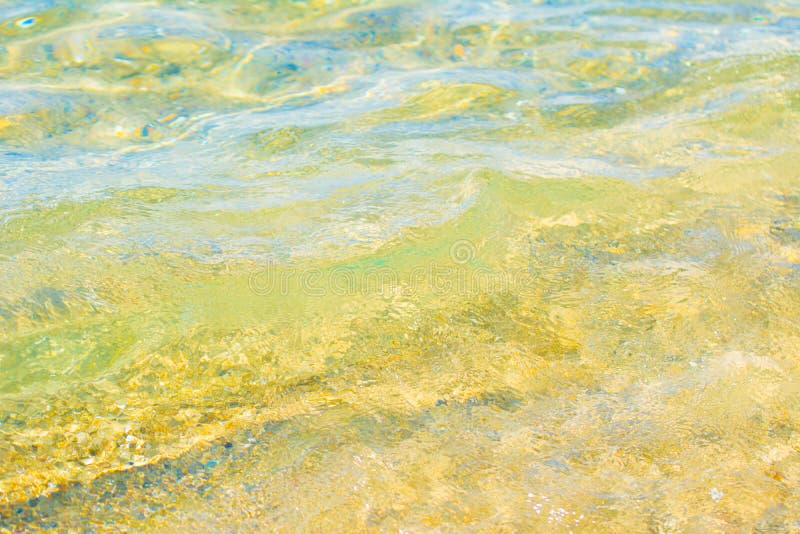 Clear Water with Visible Bottom Topography Background Stock Photo ...