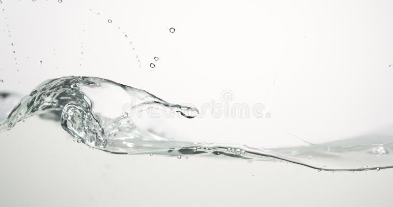 Clear Water Waves and Splashes Side View Stock Photo - Image of slow ...