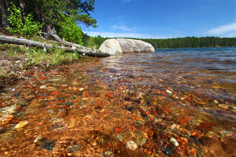 Clear Waters of Northwoods Wisconsin Stock Photo - Image of clear ...