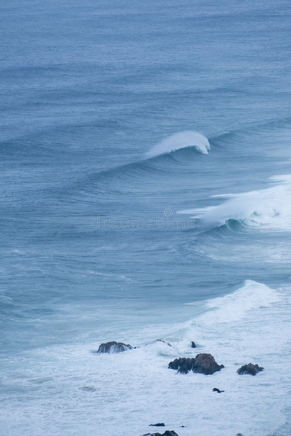 Peace Feelings Looking the Waves Stock Photo - Image of outdoor, scenic ...