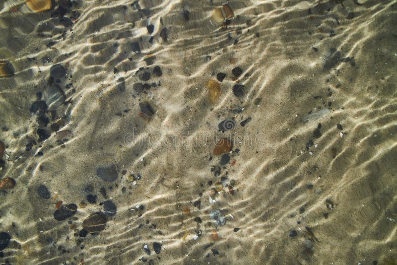 Clear and Wavy Water Making a Pattern Stock Image - Image of pattern ...