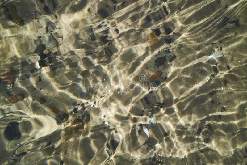 Clear and Wavy Water Making a Pattern Stock Image - Image of autumn ...