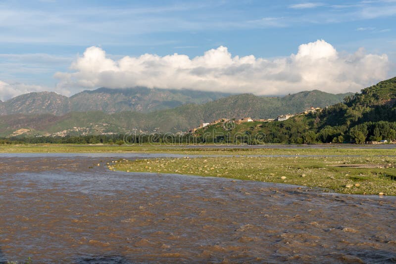 Clear Weather after Cloudburst Raining in the Valley Stock Photo ...