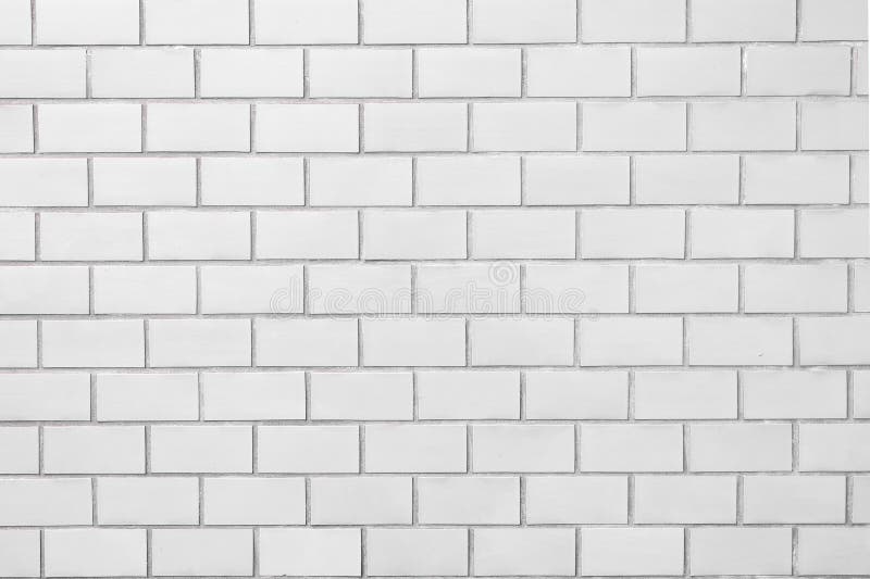 Clear White Brick Wall Pattern Stock Photo - Image of grey, texture ...