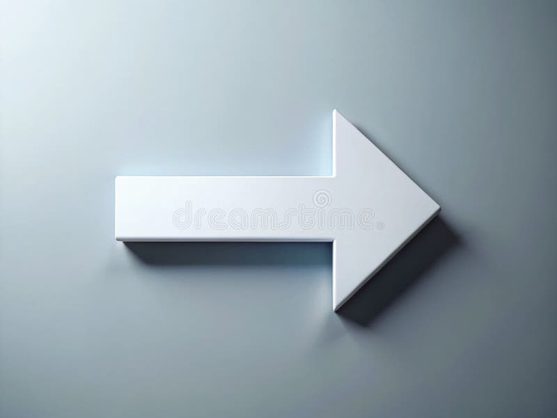 Clear White Directional Arrow Signpost a Straightforward Guide for ...