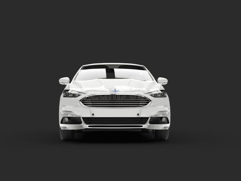 Clear White Ford Mondeo 2015 - 2018 Model - Front View Editorial Stock ...