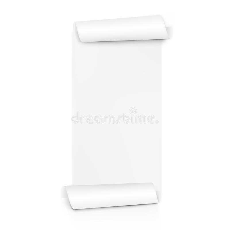 White Paper Scroll stock illustration. Illustration of paper - 6121405