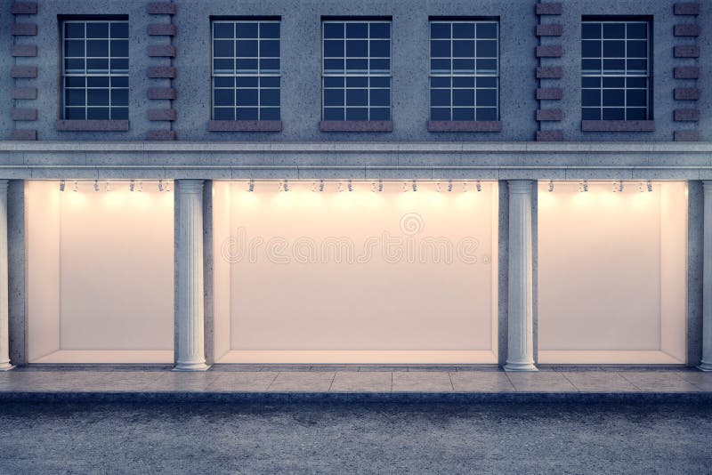 Window Display Mock Up Stock Illustrations – 6,320 Window Display Mock ...