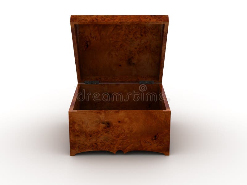 Clear wooden box stock illustration. Illustration of chest - 6473345