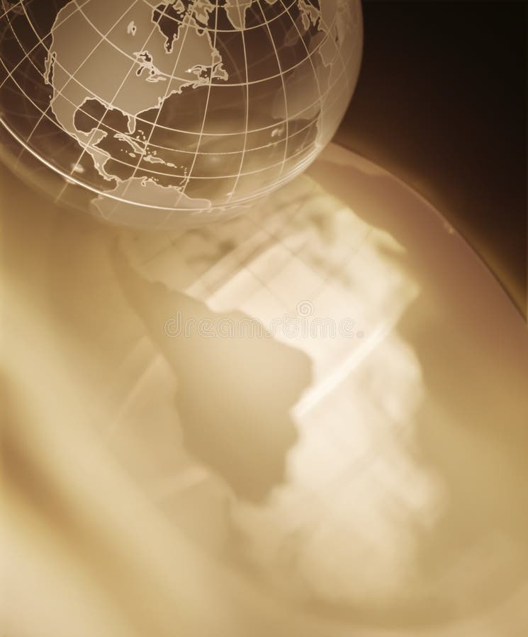 Clear World Globe With Reflection Stock Image - Image of natural, grid ...