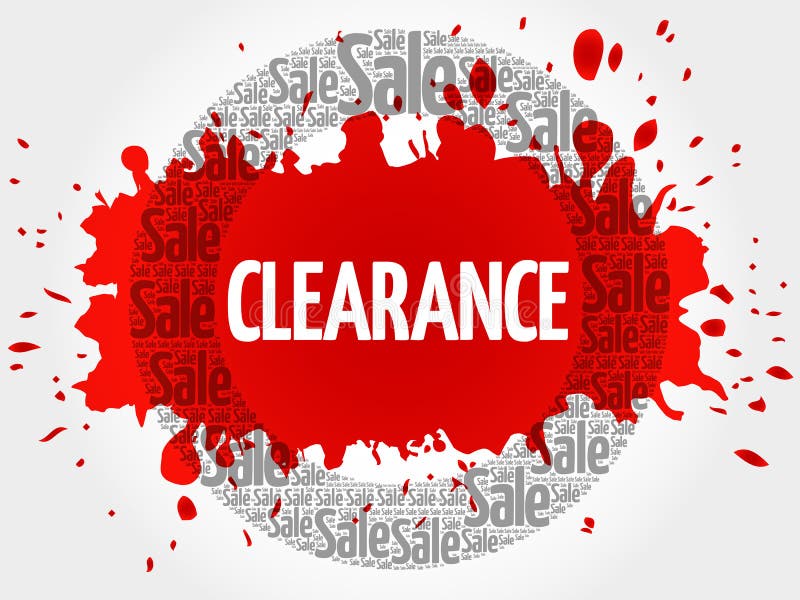 Clearance Circle Stamp Word Cloud Stock Illustration - Illustration of ...