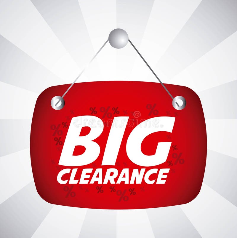Clearance design stock vector. Illustration of advertising - 46778147