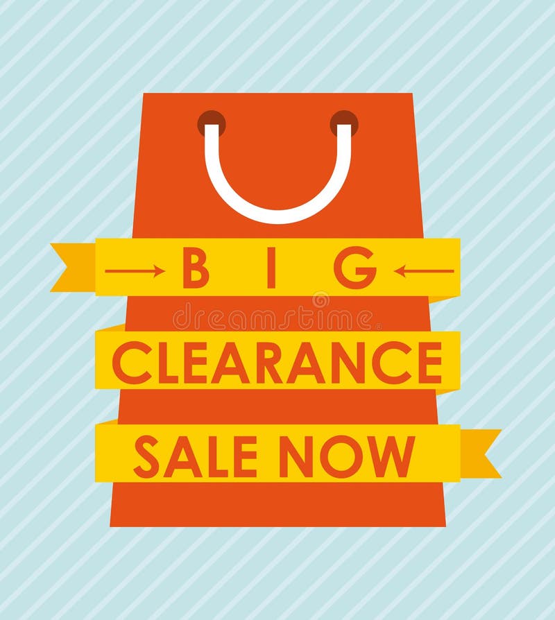 Clearance design stock vector. Illustration of typography - 46778151