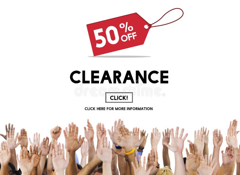 Clearance Promotion Discount Consumer Shopping Concept Stock Image ...