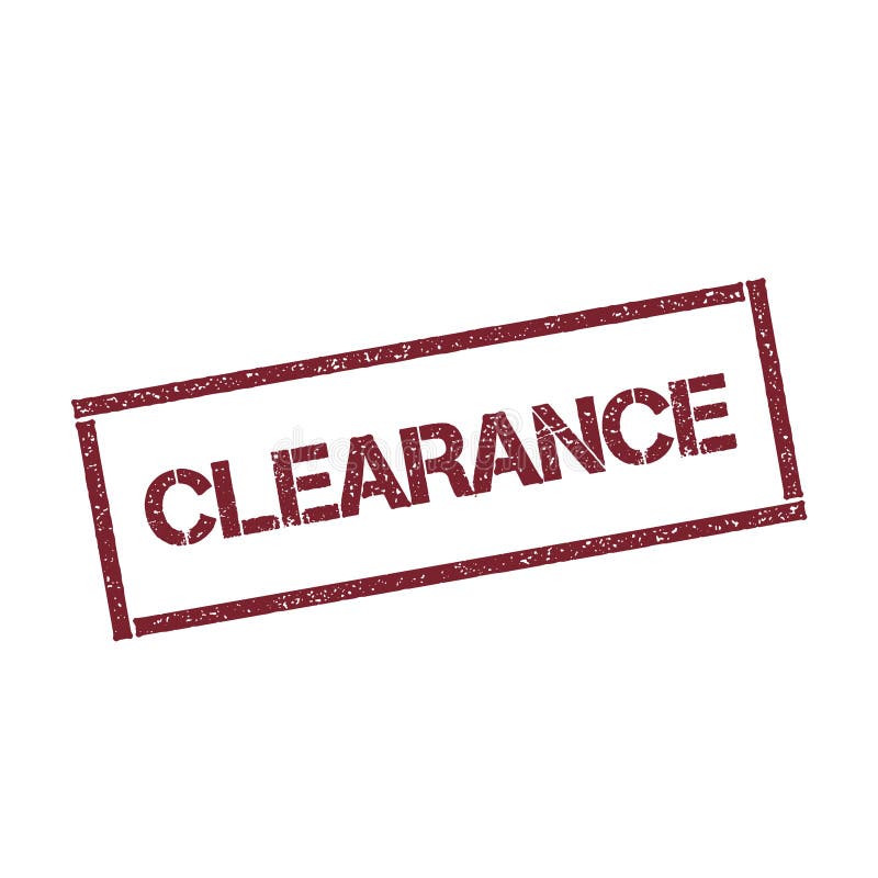 Clearance Rectangular Stamp. Stock Vector - Illustration of drop ...