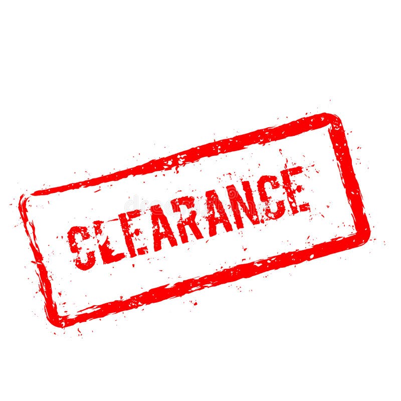 Clearance Rectangular Stamp. Stock Vector - Illustration of drop ...
