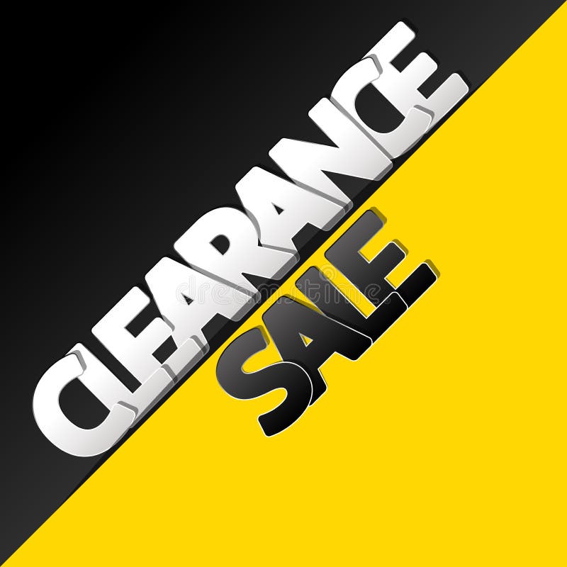 Stock Clearance Banner, Flyer or Poster Stock Vector - Illustration of ...