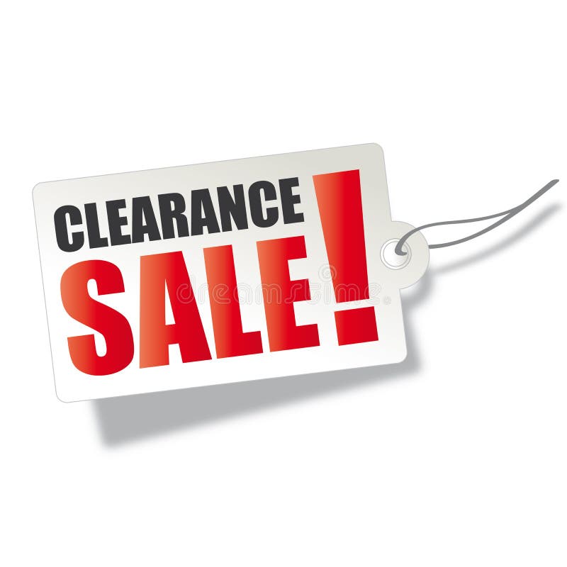 Clearance Sale - Red Vector Rubber Stamp Stock Vector - Illustration of ...