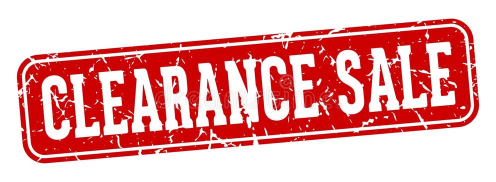 Clearance Sale Rectangular Sign. Clearance Sale Stamp Stock Vector ...