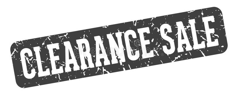 Clearance Sale Rectangular Sign. Clearance Sale Stamp Stock Vector ...