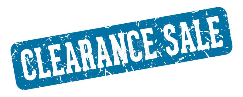 Clearance Sale Rectangular Sign. Clearance Sale Stamp Stock Vector ...