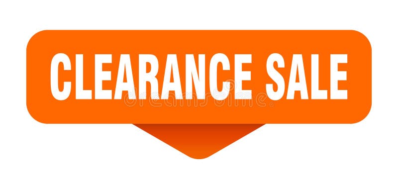 Clearance Sale Sticker. Clearance Sale Sign on Transparent Background ...