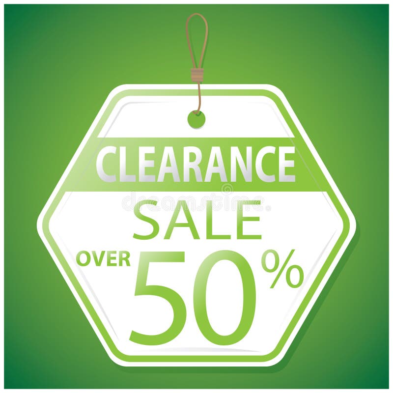 Clearance Sale Tag. Vector Illustration Decorative Design Stock Vector ...