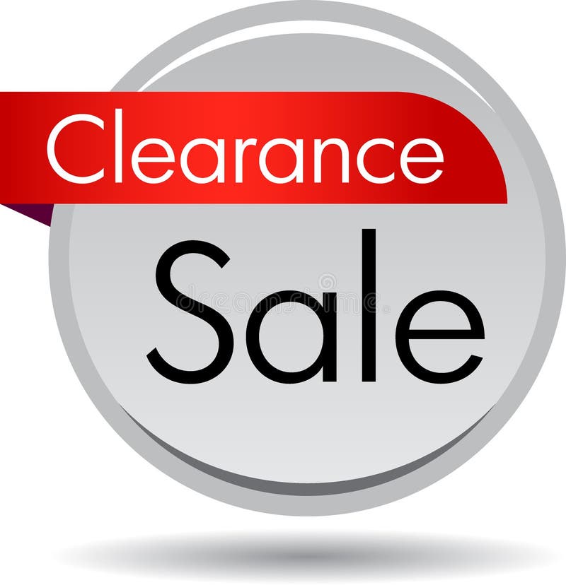 Clearance sale web button stock vector. Illustration of clip - 120146329