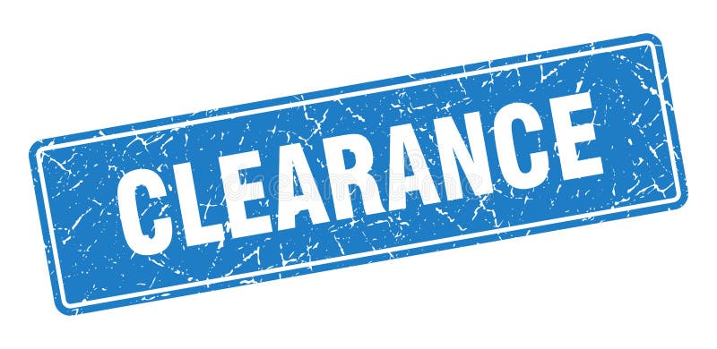 Clearance Sign. Clearance Grunge Stamp Stock Vector - Illustration of ...