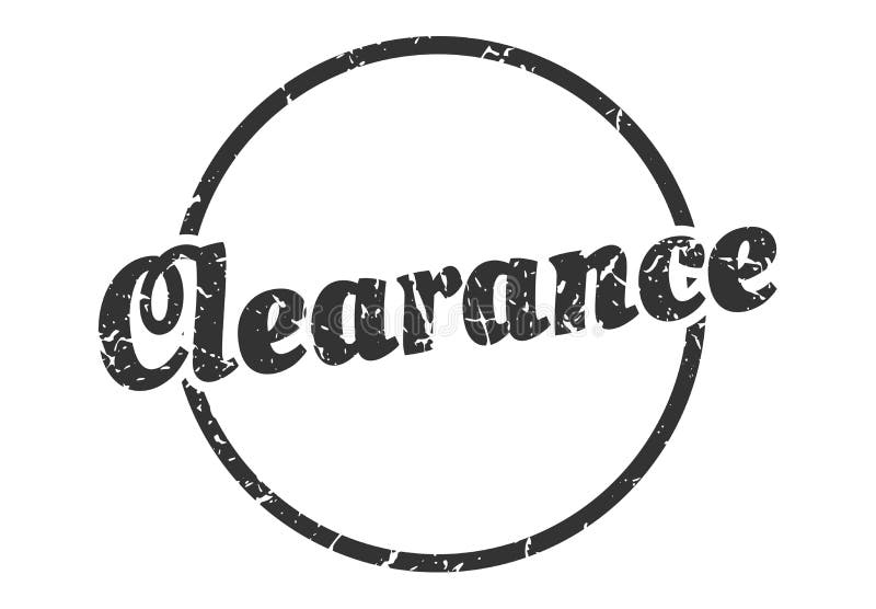 Clearance Sign. Clearance Round Vintage Stamp Stock Vector ...