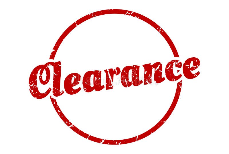 Clearance Sign. Clearance Round Vintage Stamp Stock Vector ...