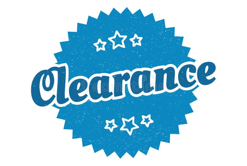 Clearance Sign. Clearance Vintage Retro Label. Stock Vector ...