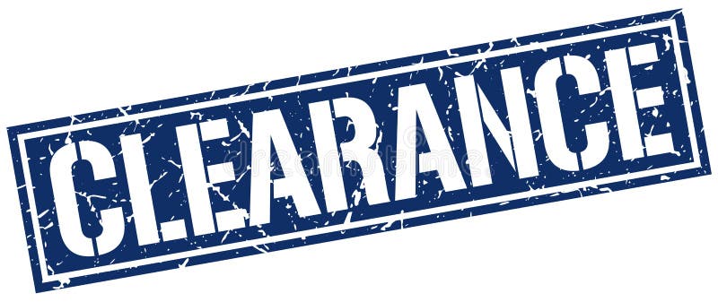 Clearance Square Grunge Stamp Stock Vector - Illustration of grungy ...