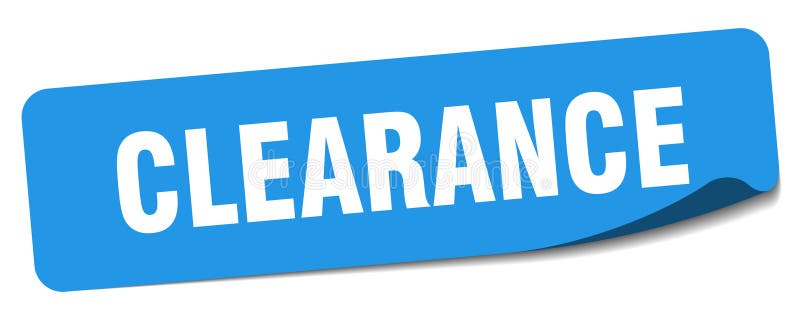 Clearance Sticker. Clearance Label Stock Vector - Illustration of ...