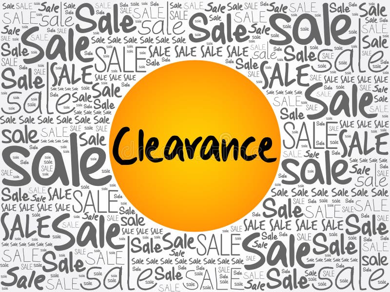 Clearance Word Cloud Background Stock Illustration - Illustration of ...