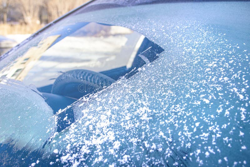 Cleared the Frost on the Windshield in the Cold, Front and Rear ...