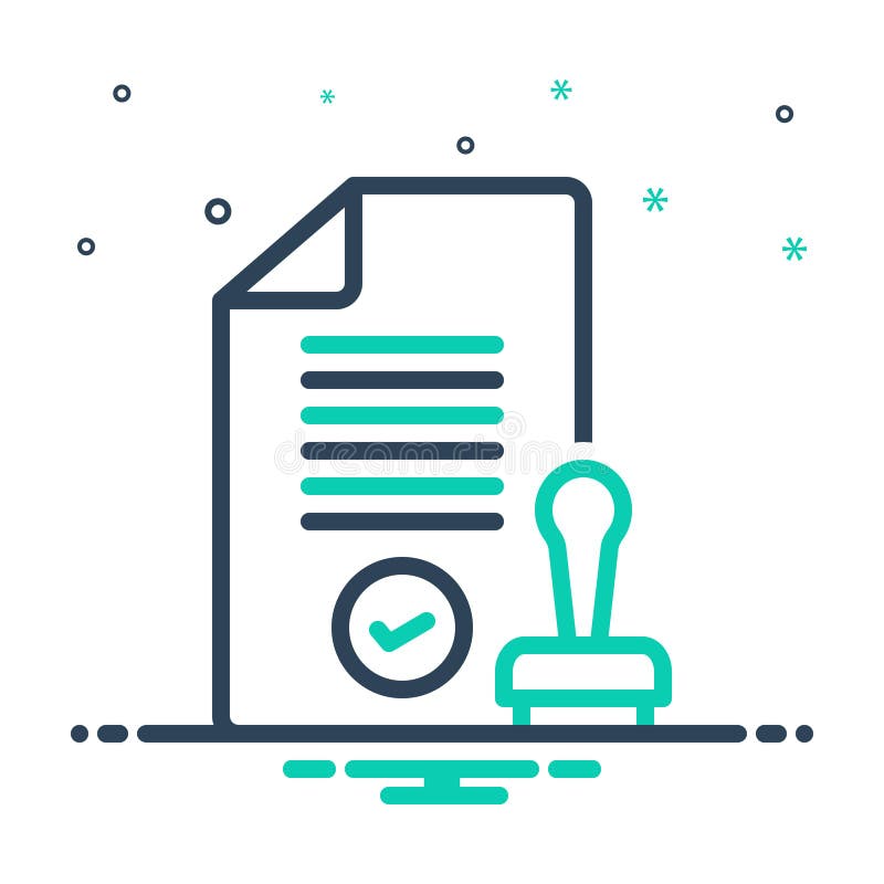 Mix Icon for Cleared, Processed and Improved Stock Illustration ...