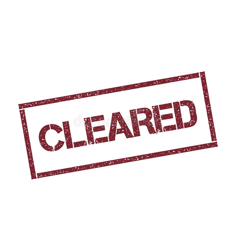 Cleared rubber stamp stock illustration. Illustration of pass - 84541954