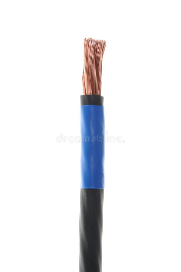 Copper Electric Power Cables Wire Used in Electrical Installation Stock ...