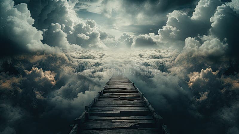 Clearing Skies: a Path To Beyond. Ideal for Inspirational Posters and ...